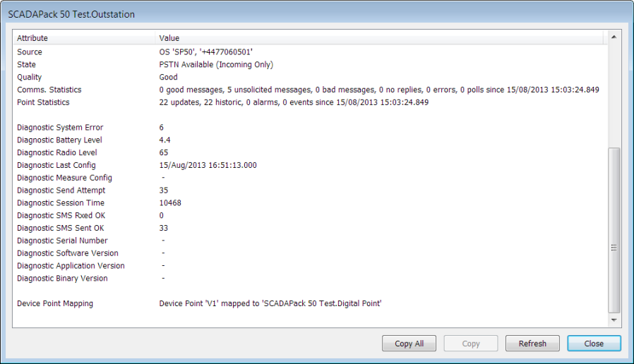 Scadapack 50 Driver Guide Check That Clearscada Received The Test Sms Message From The Device